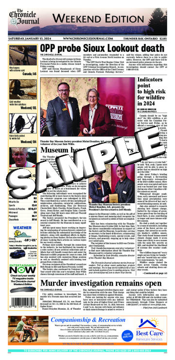 The Chronicle-Journal - Saturday, January 13, 2024 - A-01 | The ...