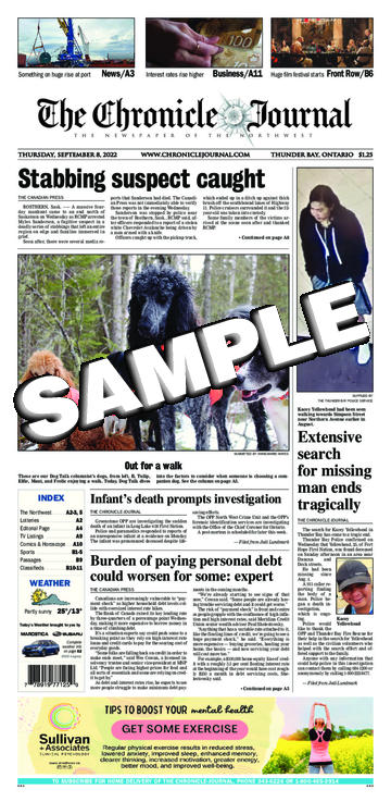 The Chronicle-Journal - Thursday, September 8, 2022 - A-01 | The ...