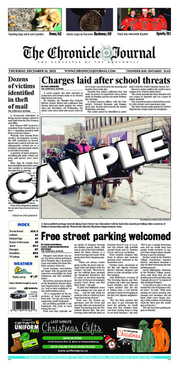 The Chronicle-Journal - Thursday, December 14, 2023 - A-01 | The ...